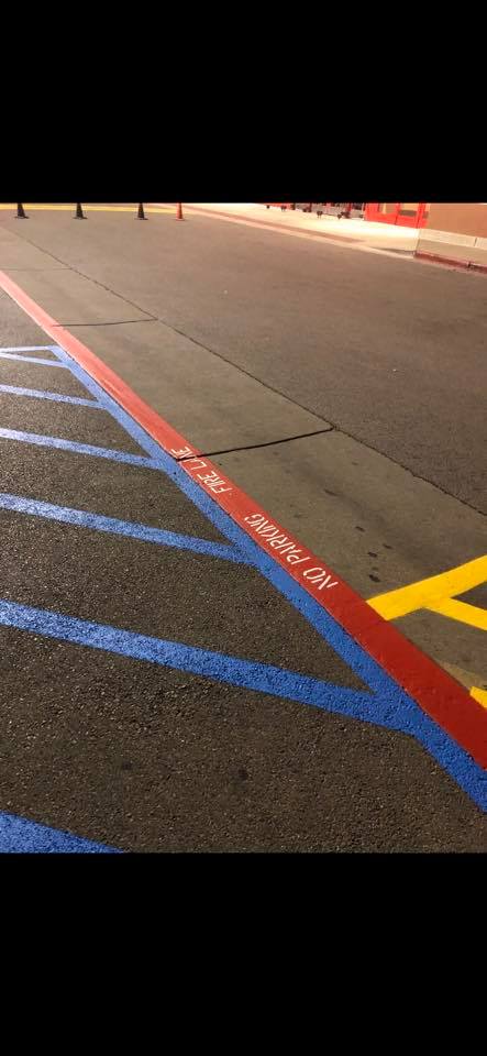 Curb & Fire Lane Striping